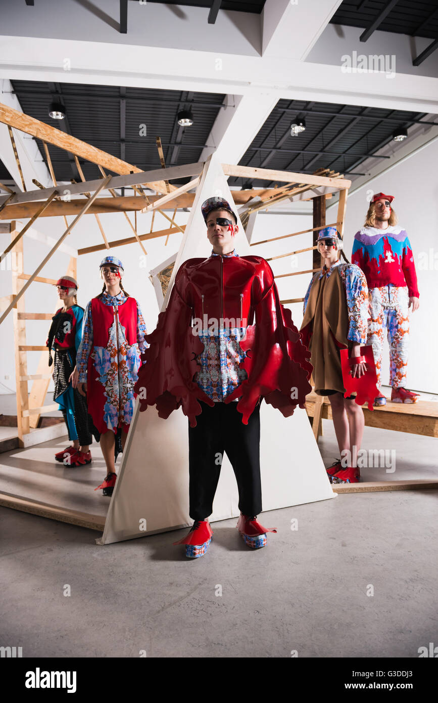 Extravagant fashion show Stock Photo - Alamy