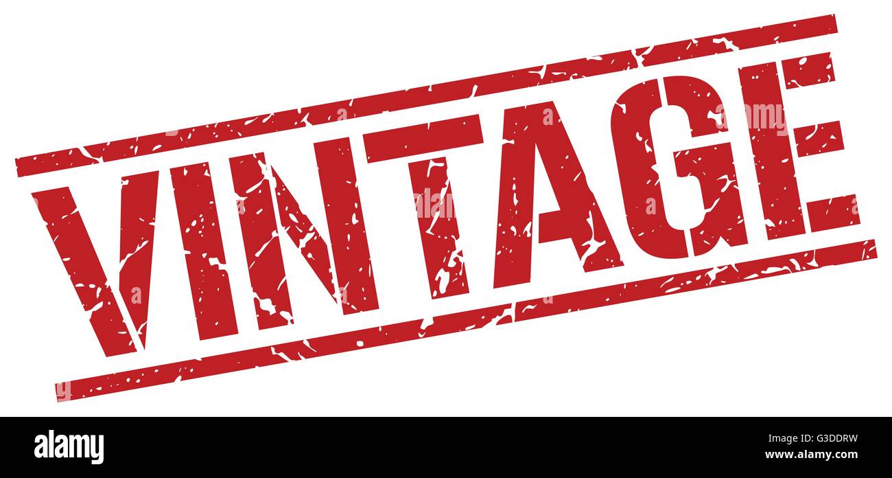 vintage red grunge square vintage rubber stamp Stock Vector Image & Art ...