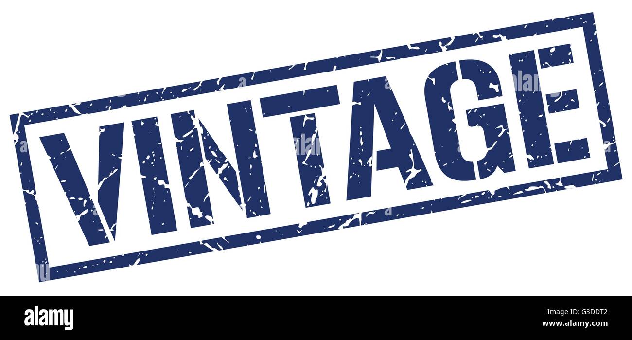 vintage blue grunge square vintage rubber stamp Stock Vector Image & Art - Alamy