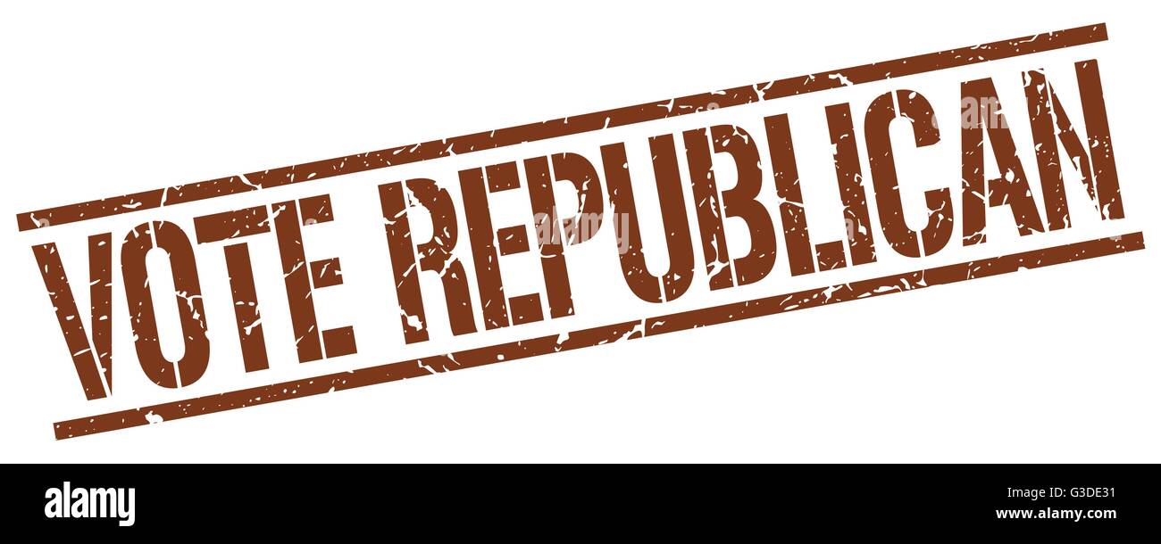 Republican vintage stamp sign hi-res stock photography and images - Alamy