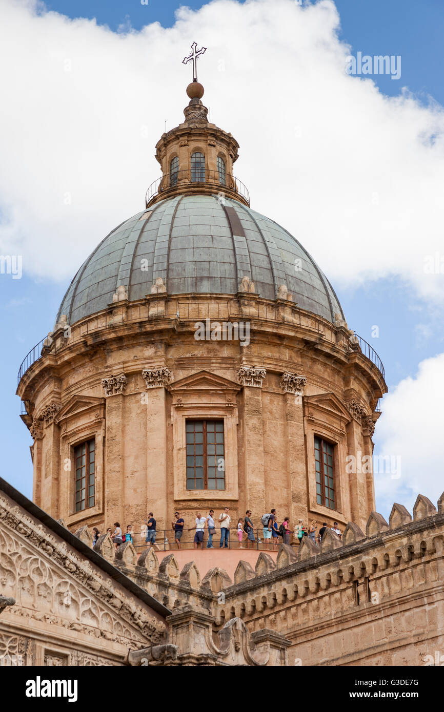 Dome of Palermo Cathedral, Palermo, Sicily, Italy Stock Photo - Alamy