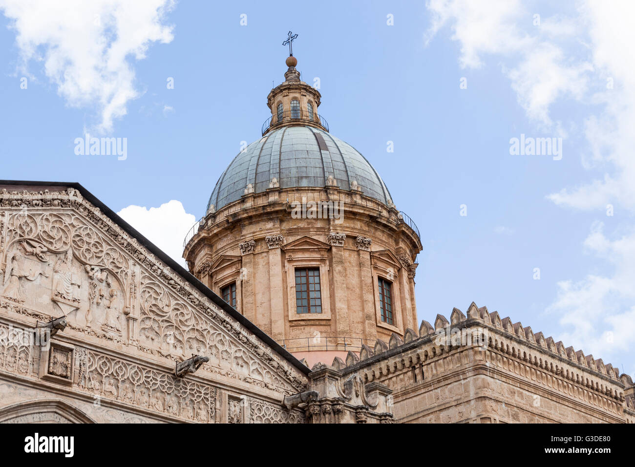 Dome of Palermo Cathedral, Palermo, Sicily, Italy Stock Photo - Alamy