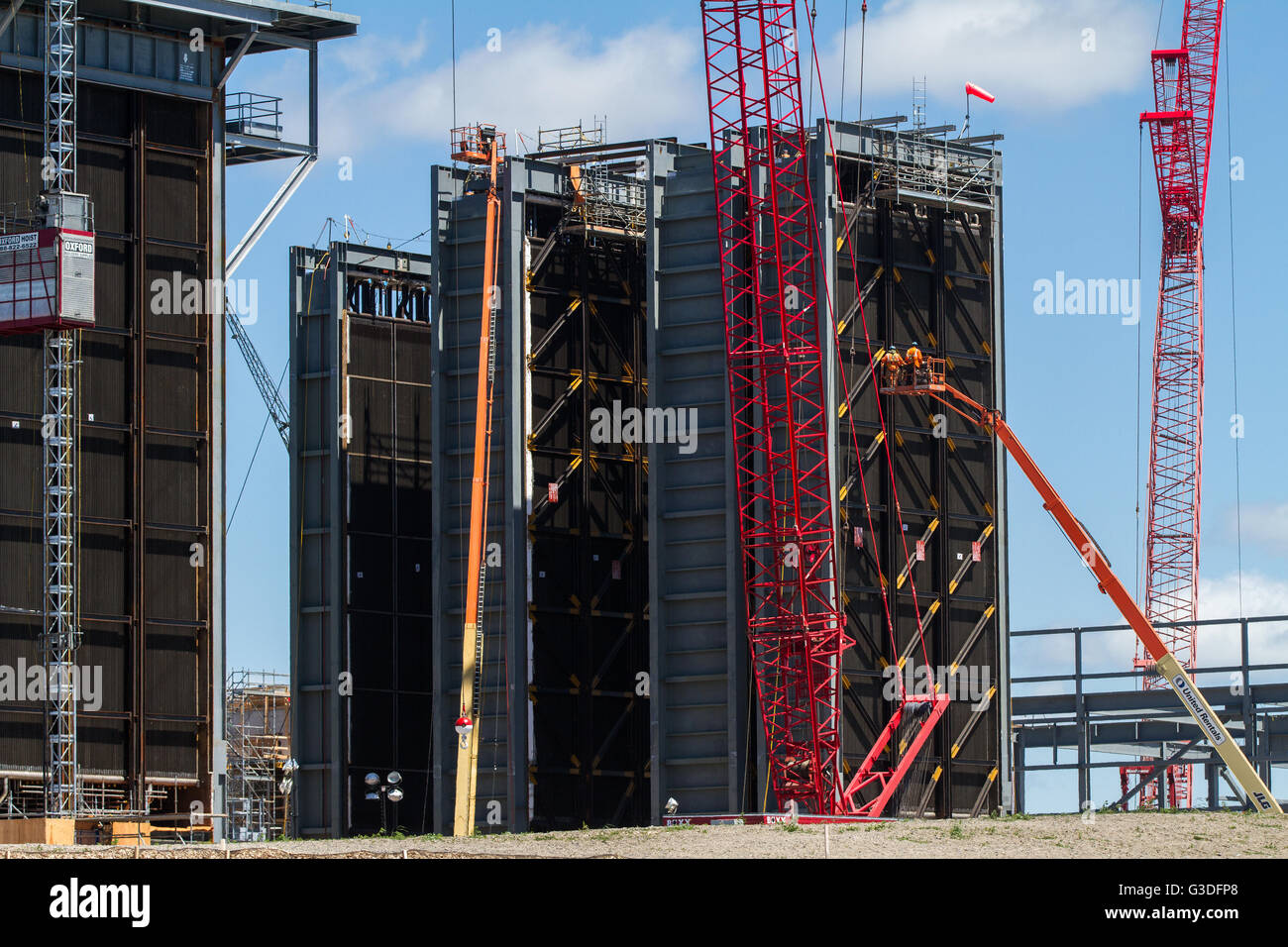 The construction of Napanee Generating Station under construction in ...
