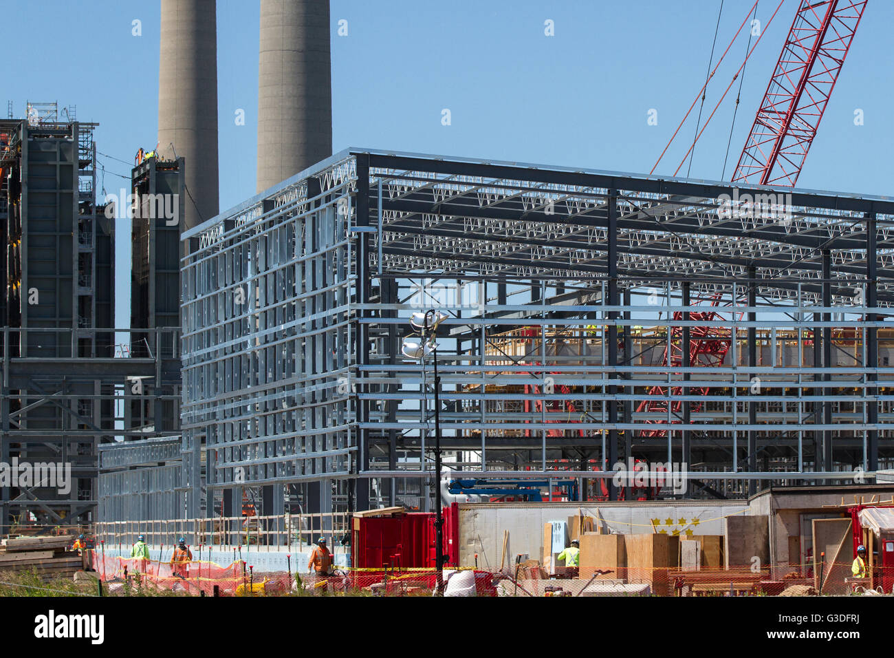 The construction of Napanee Generating Station under construction in ...