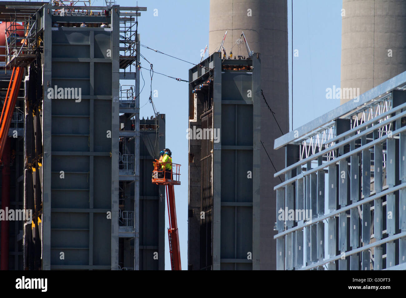 The construction of Napanee Generating Station under construction in ...