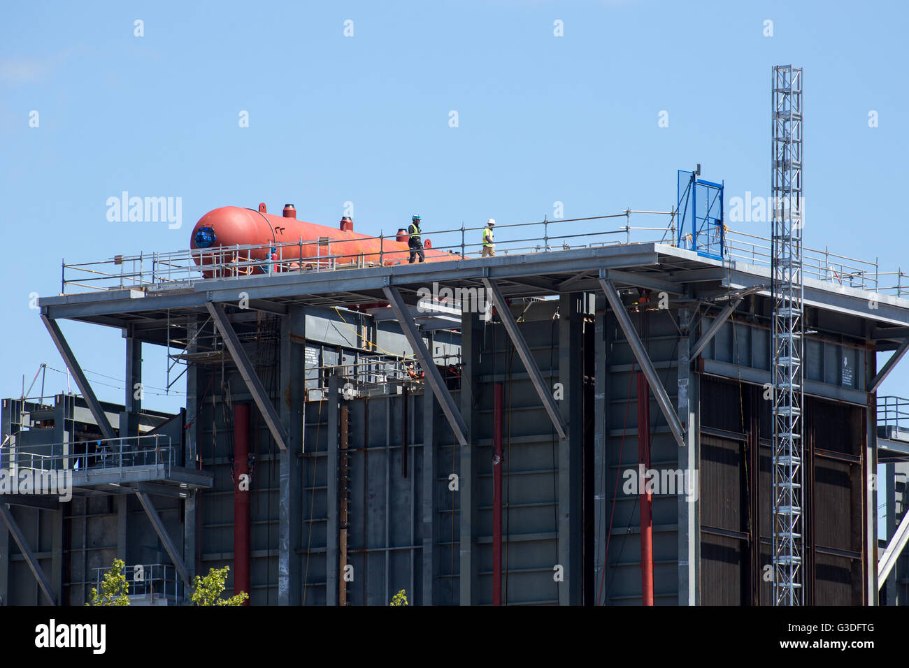 The construction of Napanee Generating Station under construction in ...