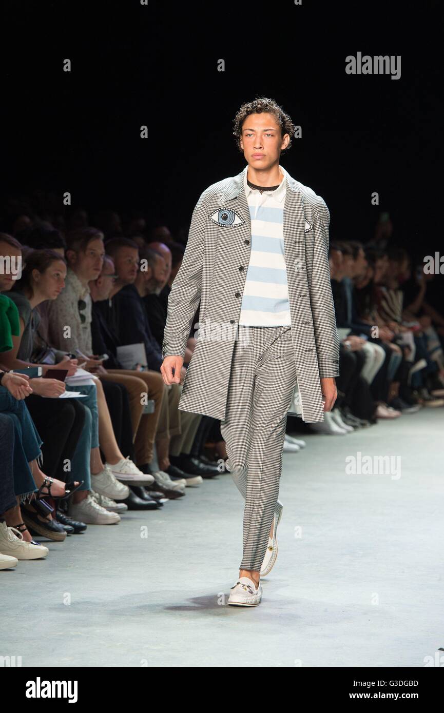 Models on the catwalk during the Topman Design London Collections Men ...
