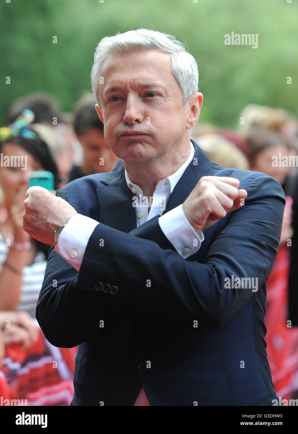 X Factor judge Louis Walsh arrives at the King Power Stadium in ...