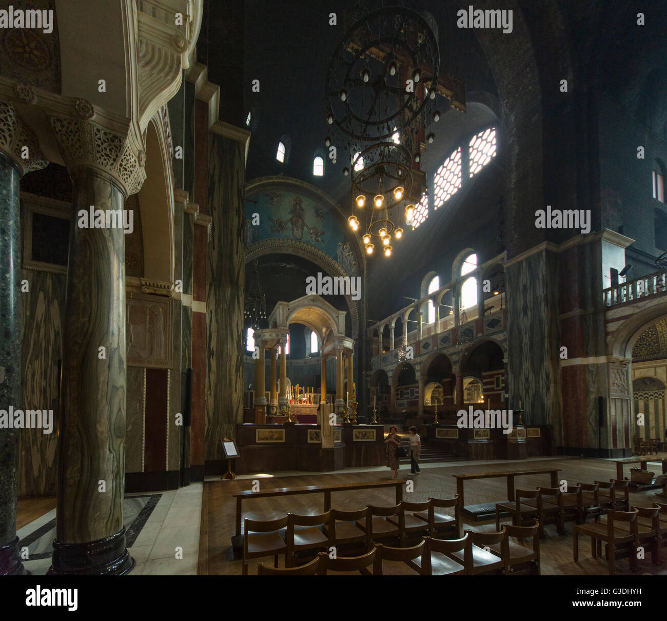 Interior of Westminster Cathedral, London. Roman Catholic Church Stock ...
