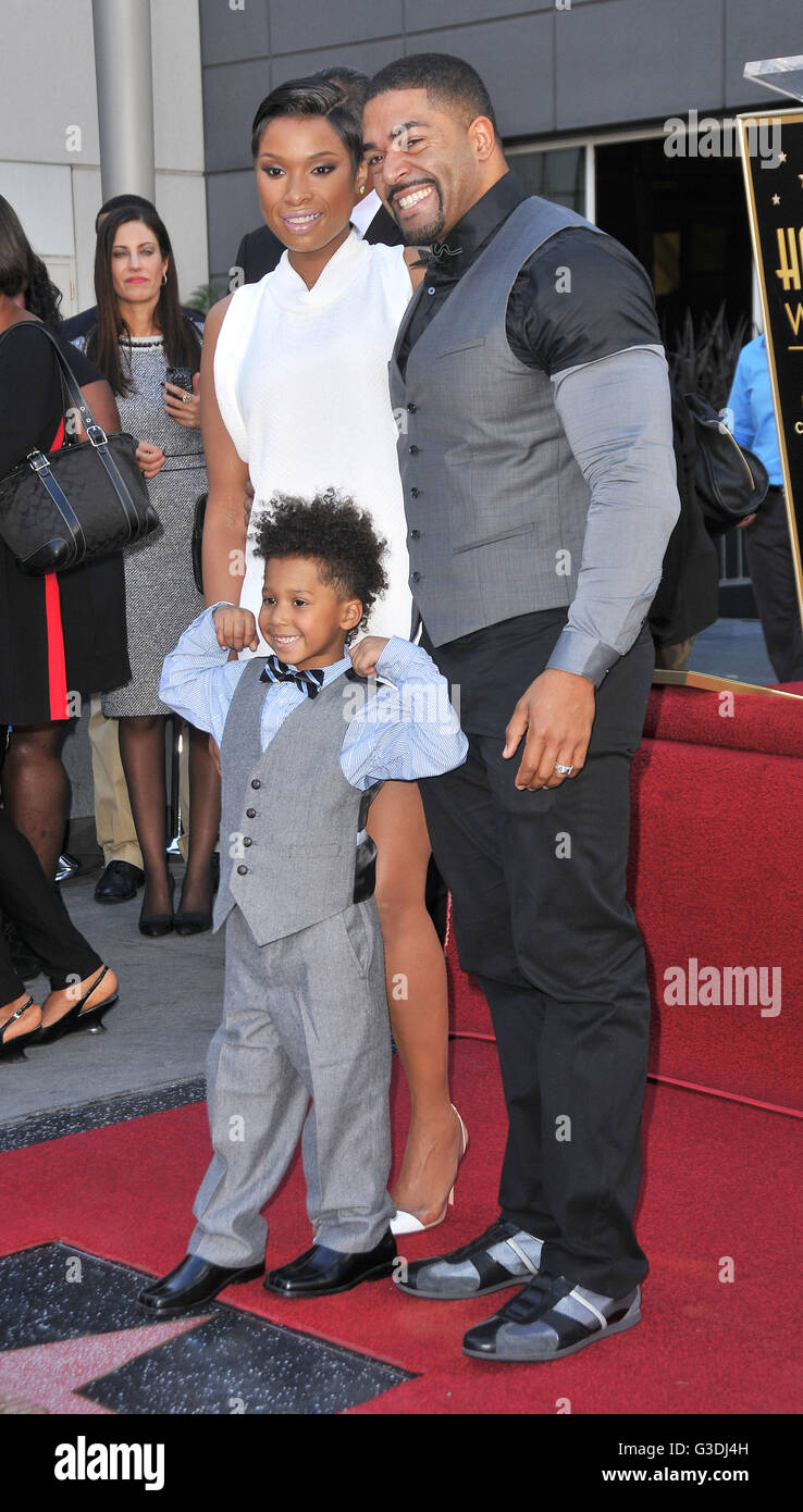Hollywood, CA. USA. Jennifer Hudson poses with David Daniel Otunga, Sr ...