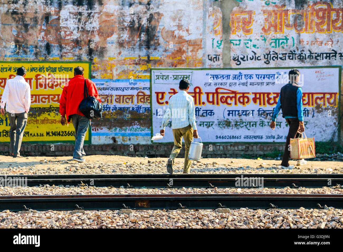Indian railway crossing hi-res stock photography and images - Alamy