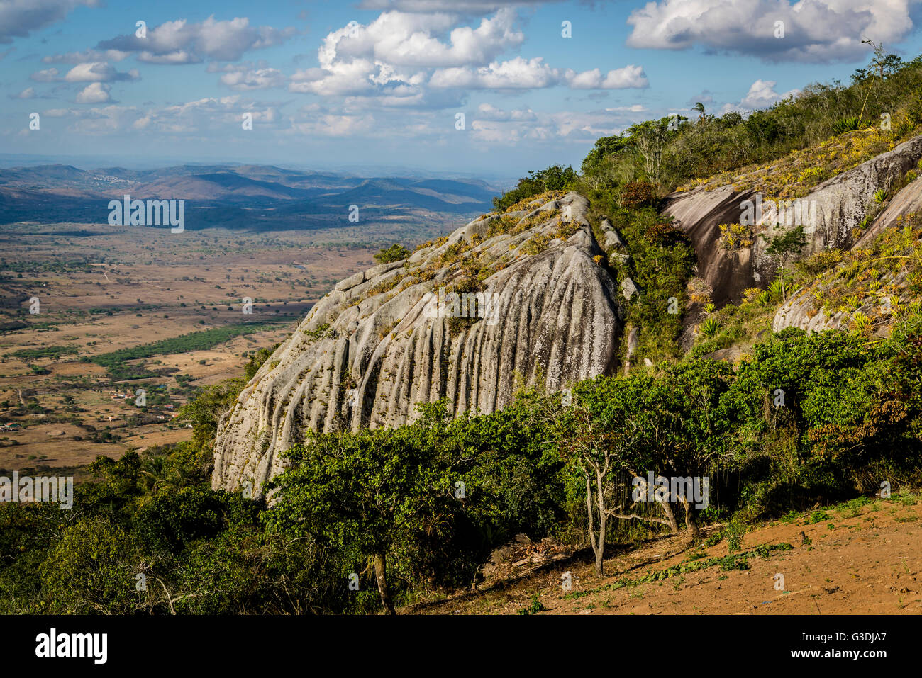 View of the landscape from Serra Negra Ecological Park, near Bezerros ...
