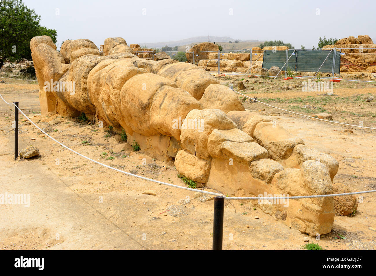 Telamon Temple of Olympian Zeus in Valley of the Temples (Valle dei ...
