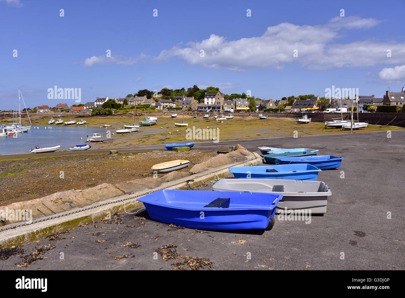 Port of Ploumanac'h in France Stock Photo - Alamy