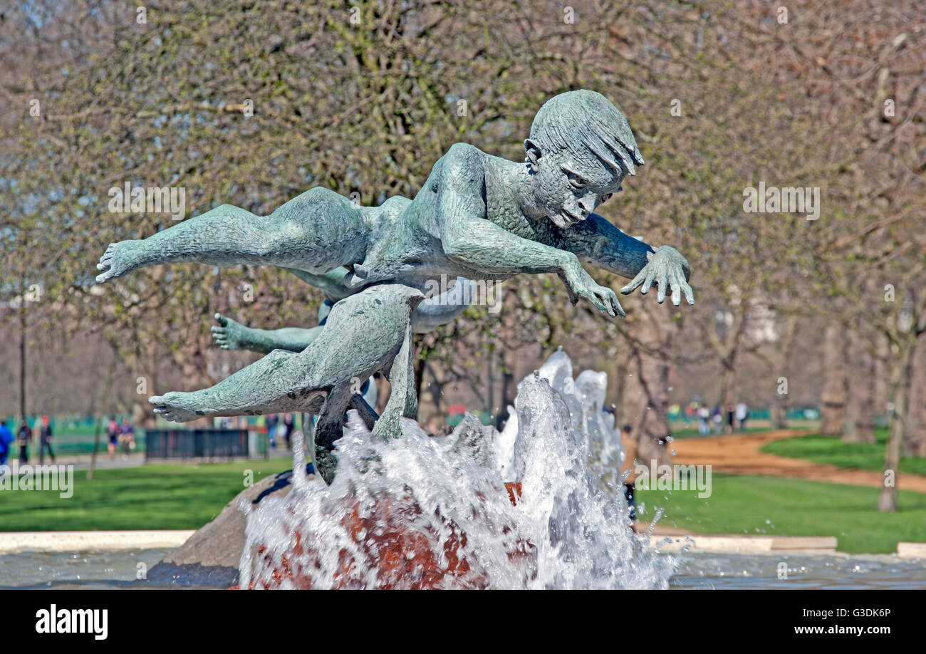 Hyde park london joy of life fountain hi-res stock photography and ...