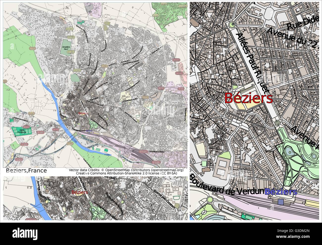 Paris Aerial Map High Resolution Stock Photography and Images - Alamy