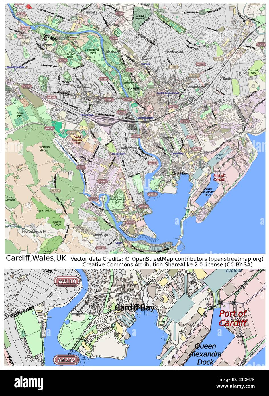 Cardiff capital city Stock Vector Images - Alamy