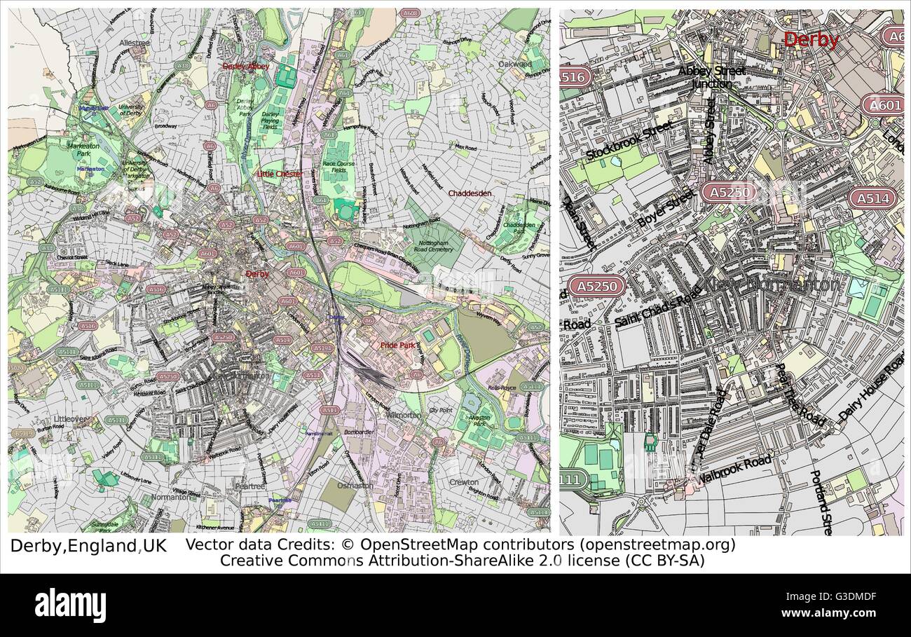 Derby Town Stock Vector Images - Alamy