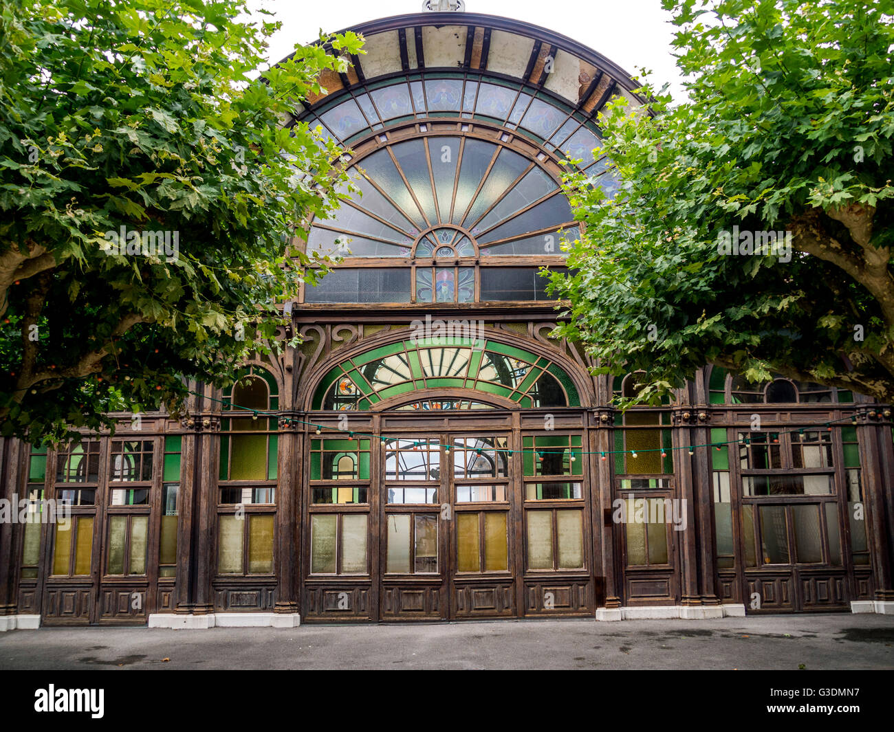 The Cachat pump room, Evian, Haute Savoie, France, Europe Stock Photo ...