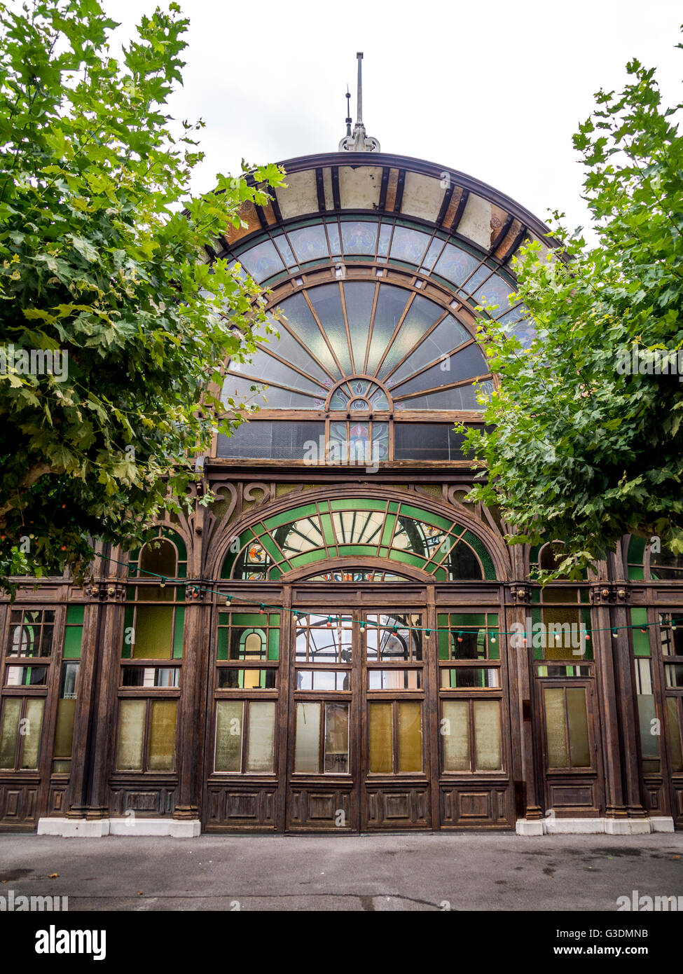 The Cachat pump room, Evian, Haute Savoie, France, Europe Stock Photo ...