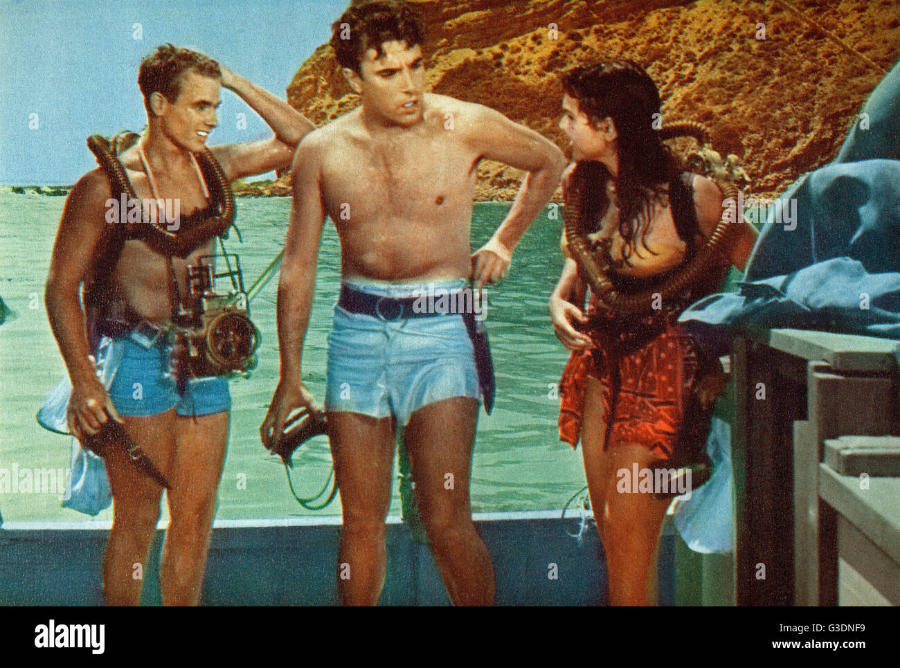Ghost Diver, USA 1957, Regie: Richard Einfeld, Merrill White, Darsteller: (v. l.) Lowell Brown ...