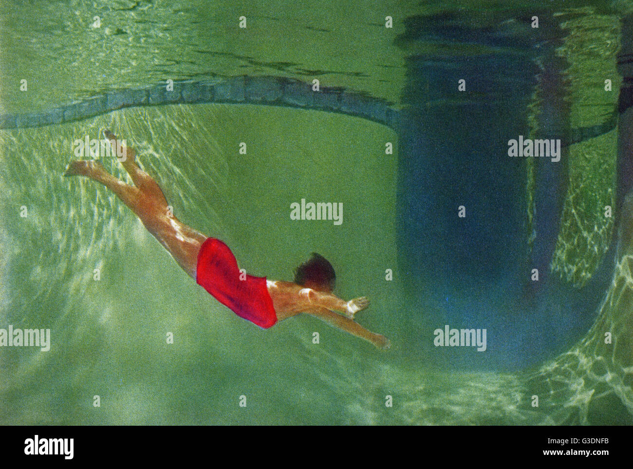 Ghost Diver, USA 1957, Regie: Richard Einfeld, Merrill White, Darsteller: Pira Louis Stock Photo ...