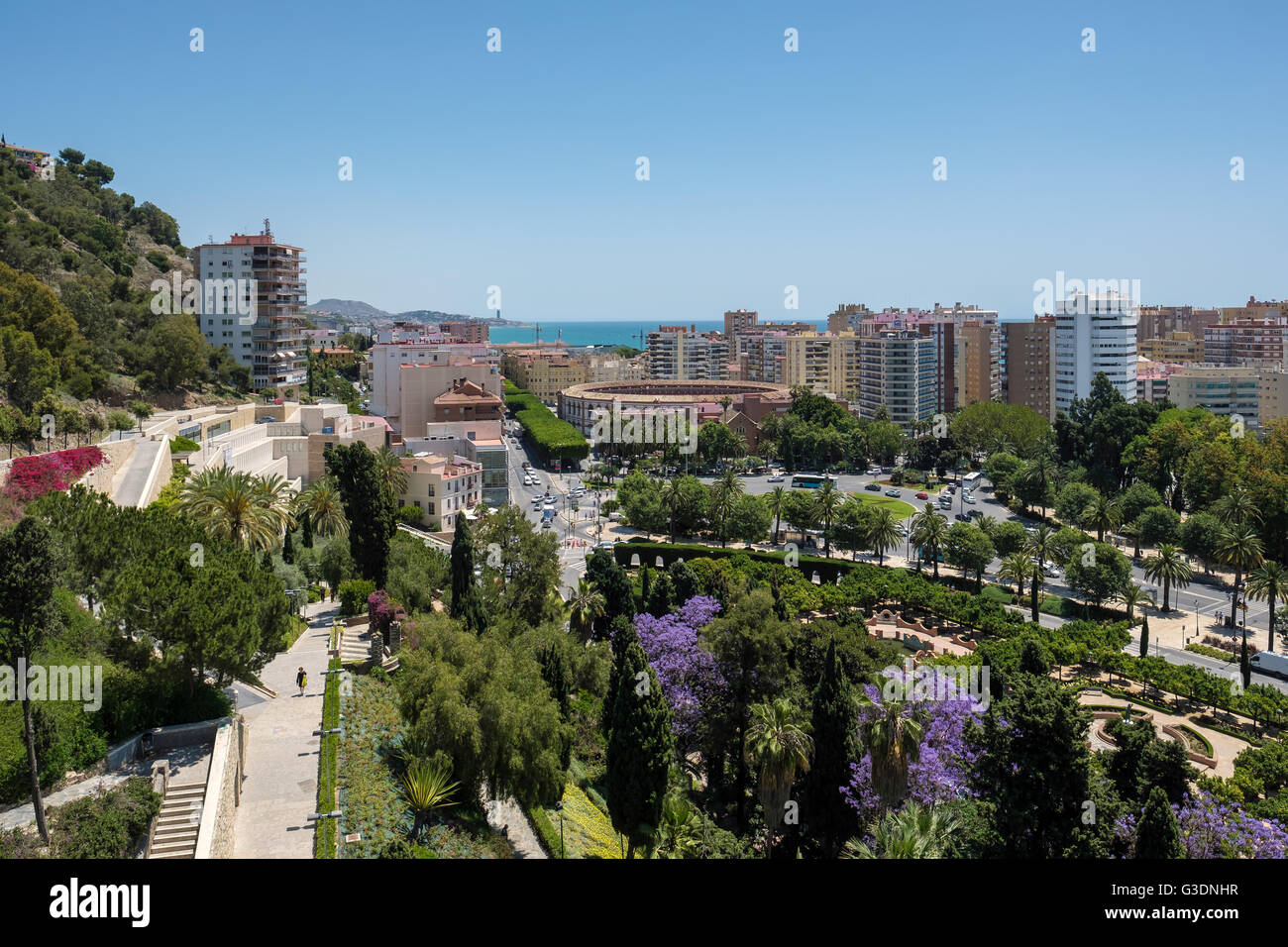 View from the Alcazaba Fort and Palace in Malaga Stock Photo - Alamy