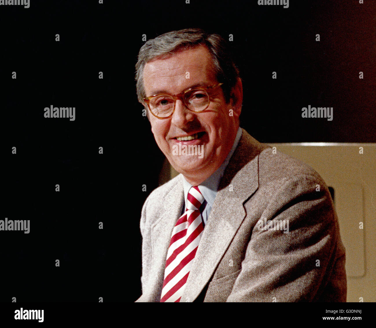 Der Sprecher der NBC News John Chancellor, USA 1990er Jahre. NBS news ...