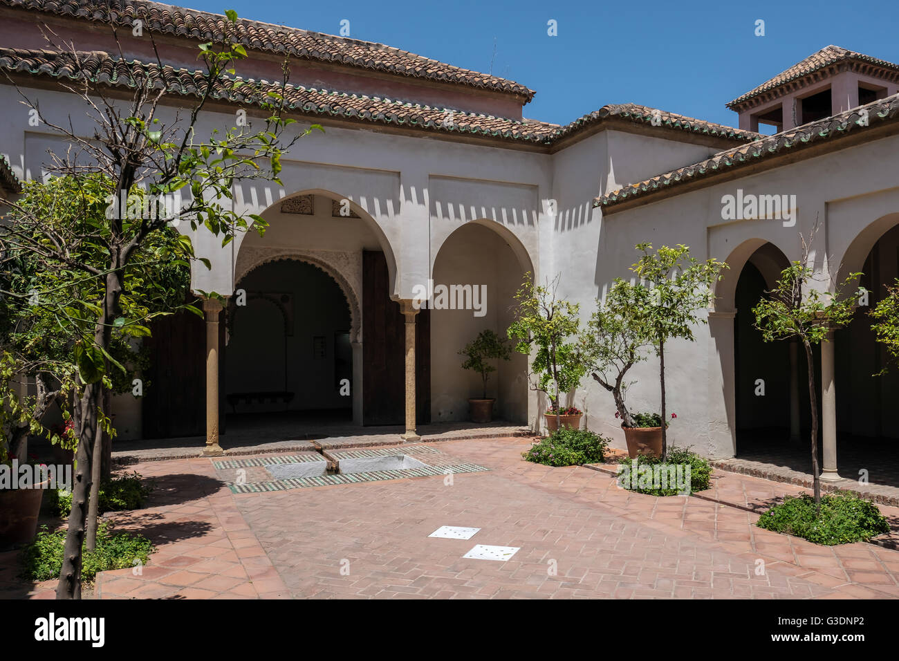 View of the Alcazaba Fort and Palace in Malaga Stock Photo - Alamy