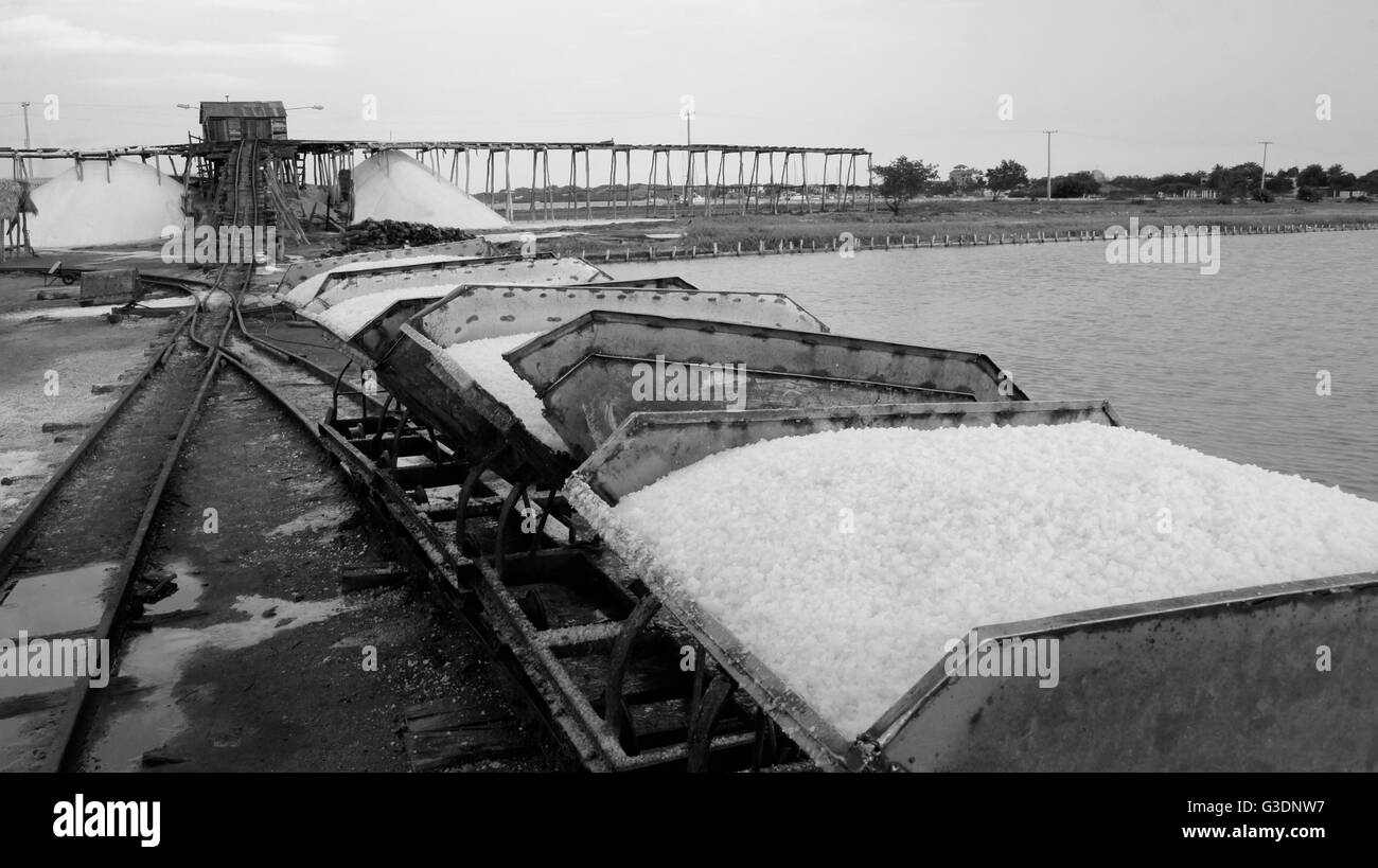 Caribbean salt refinery Black and White Stock Photos & Images - Alamy