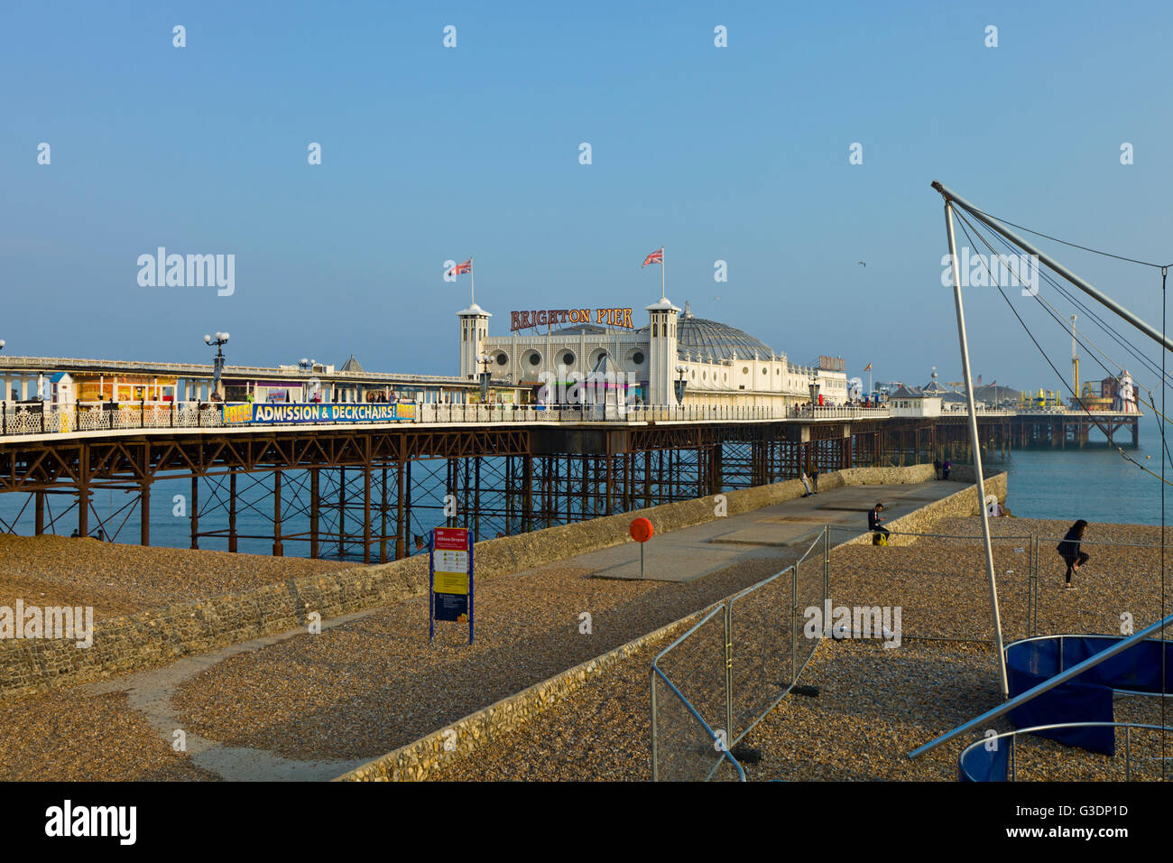 Brighton Palace and Pier in the evening sun Stock Photo - Alamy