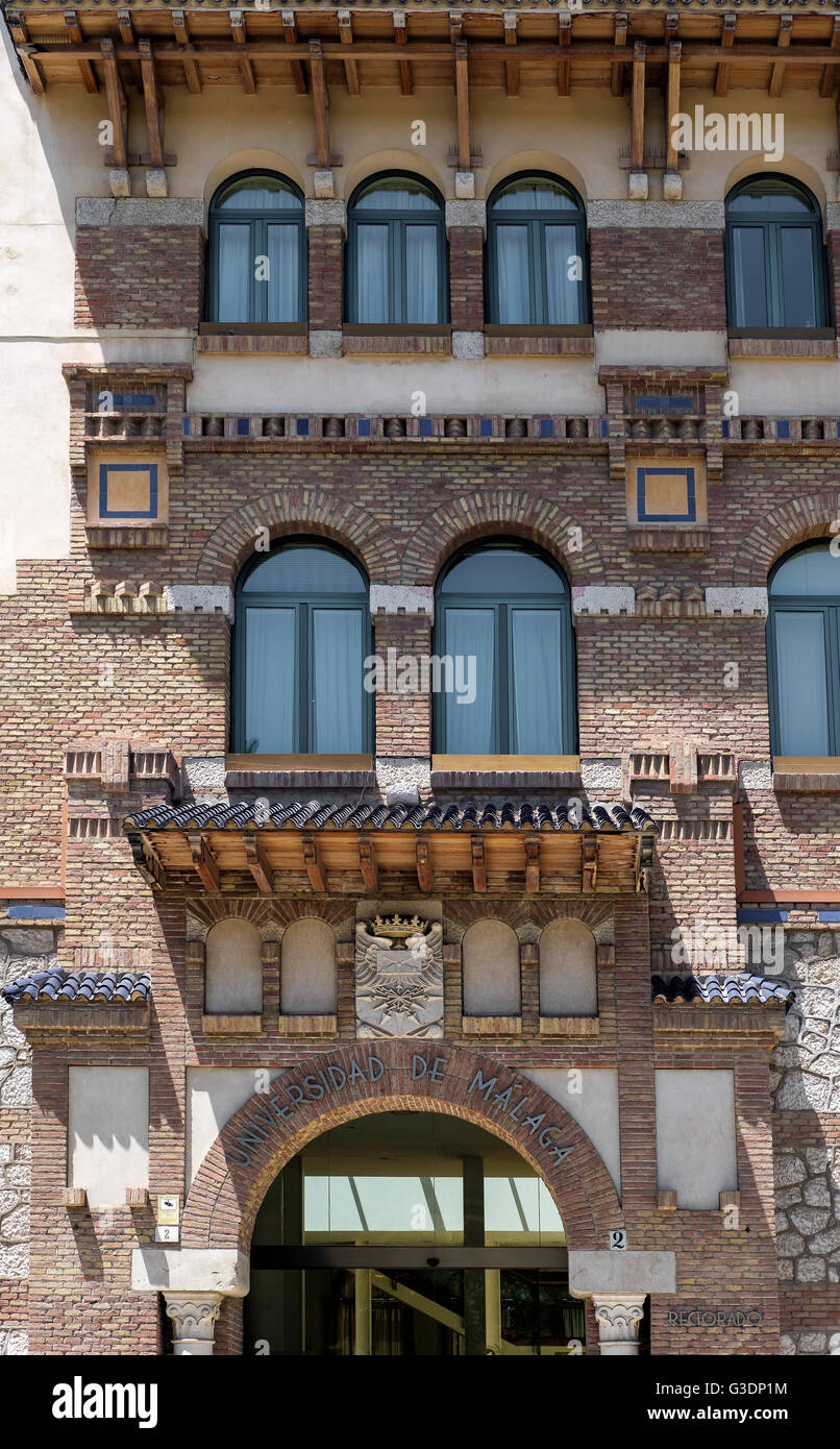 View of the University of Malaga Stock Photo - Alamy