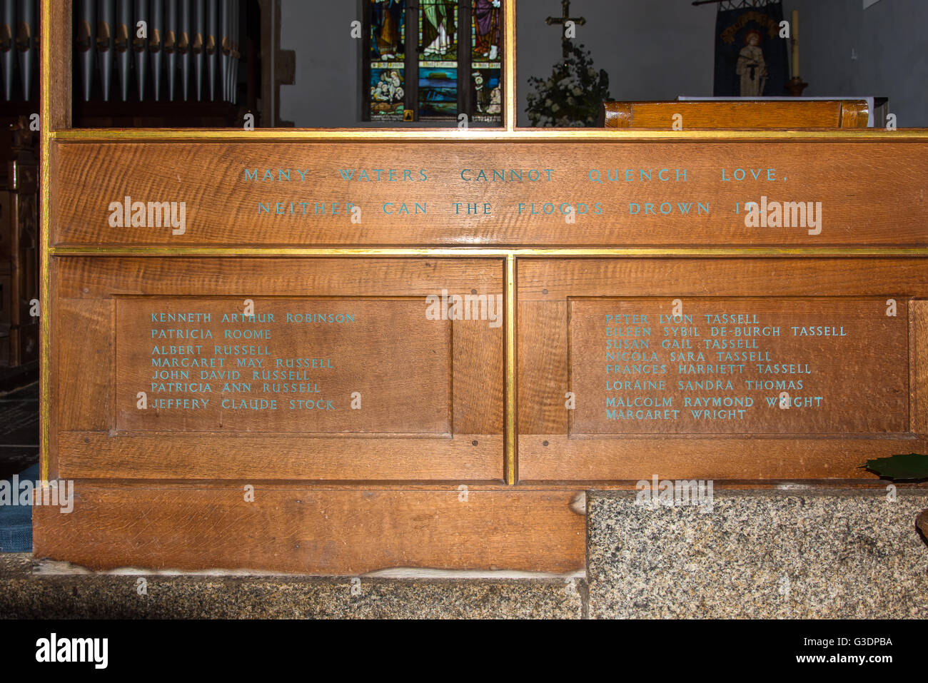 Memorial screen to those who lost their lives aboard the MV Darlwyne on ...