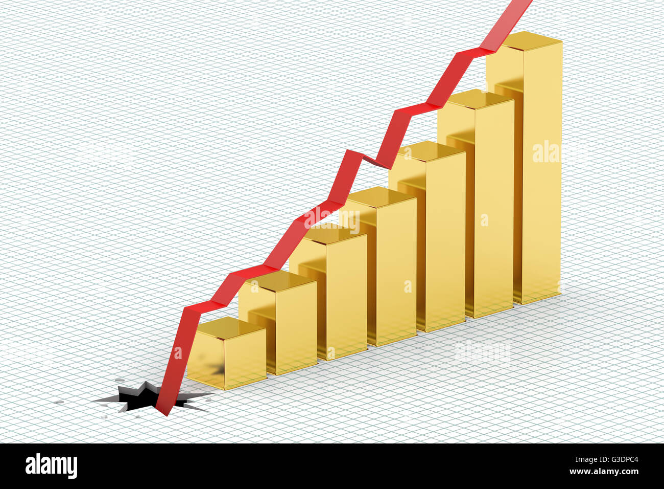 Gold graph hi-res stock photography and images - Alamy