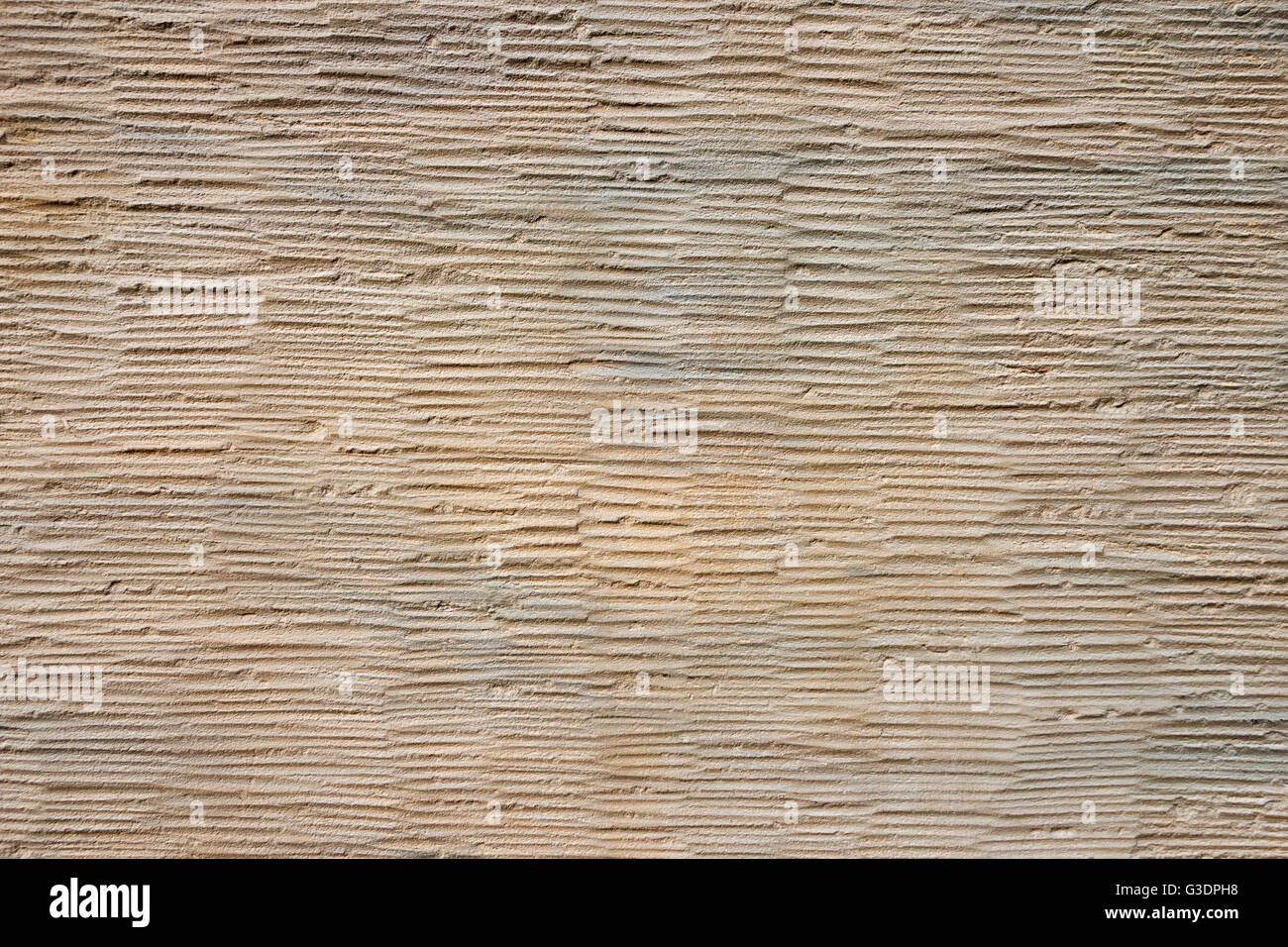 Plasterwork with strong horizontal texture Stock Photo - Alamy