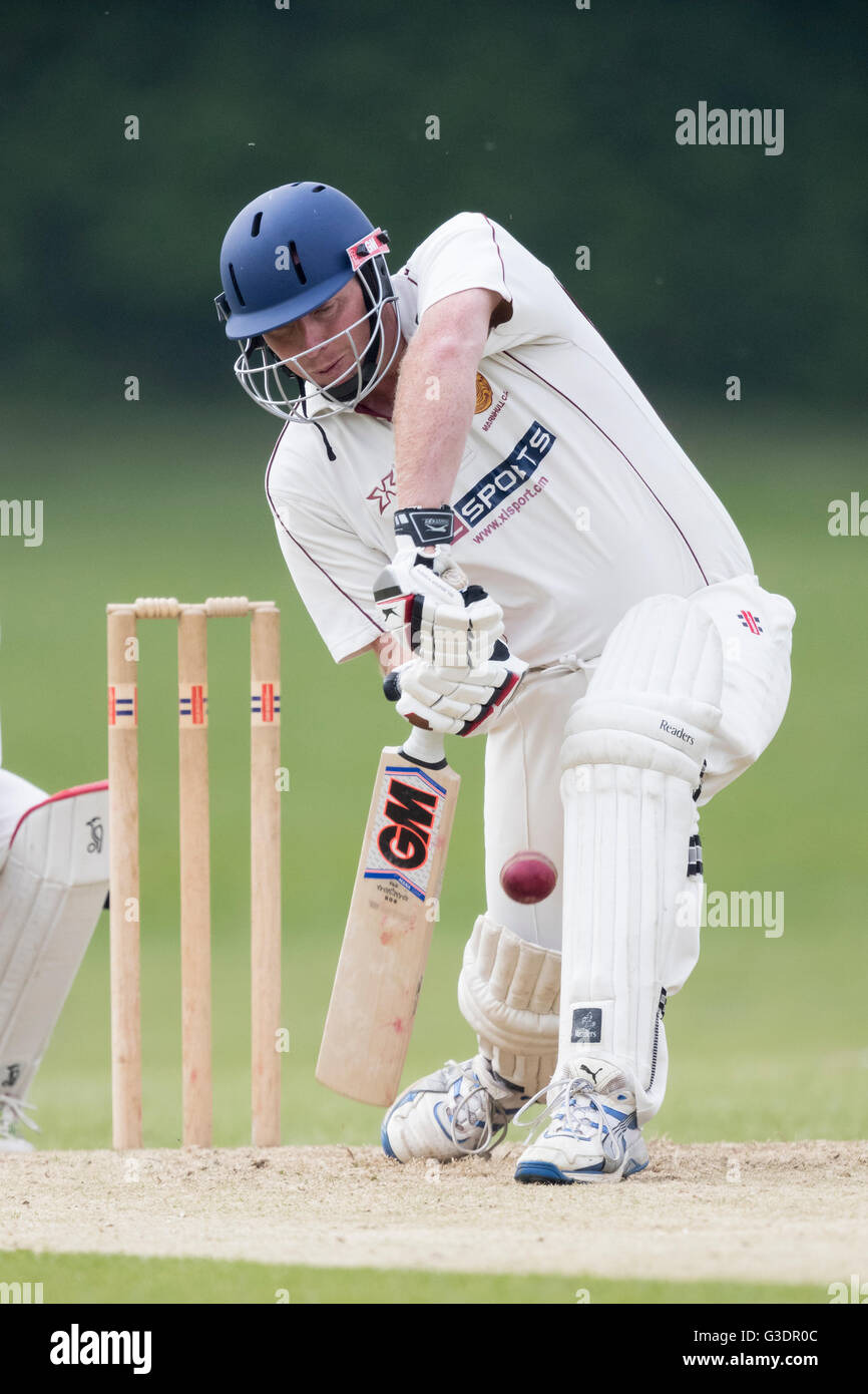 Cricket bat and ball wicket hi-res stock photography and images - Alamy