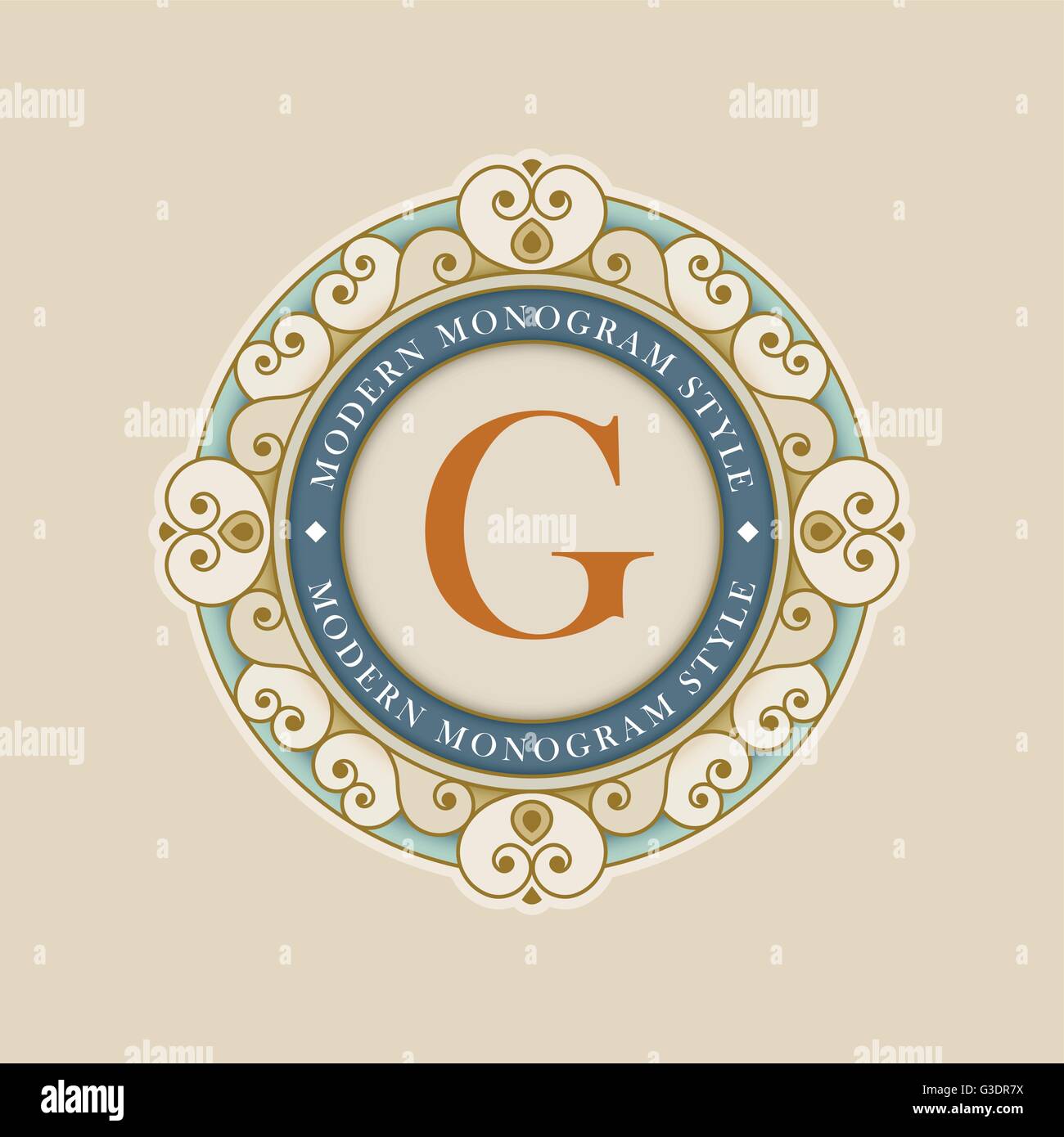 Vector luxury elegant vector frame and emblem template Stock Vector ...