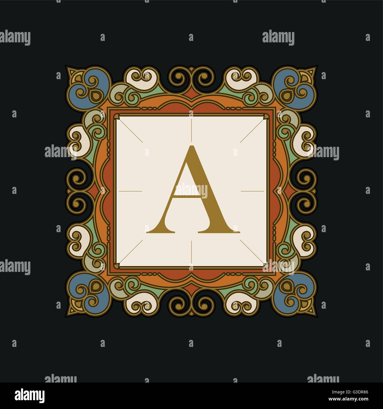 Vector luxury elegant vector frame and emblem template Stock Vector ... Vector luxury elegant vector frame and emblem template Stock Vector ...