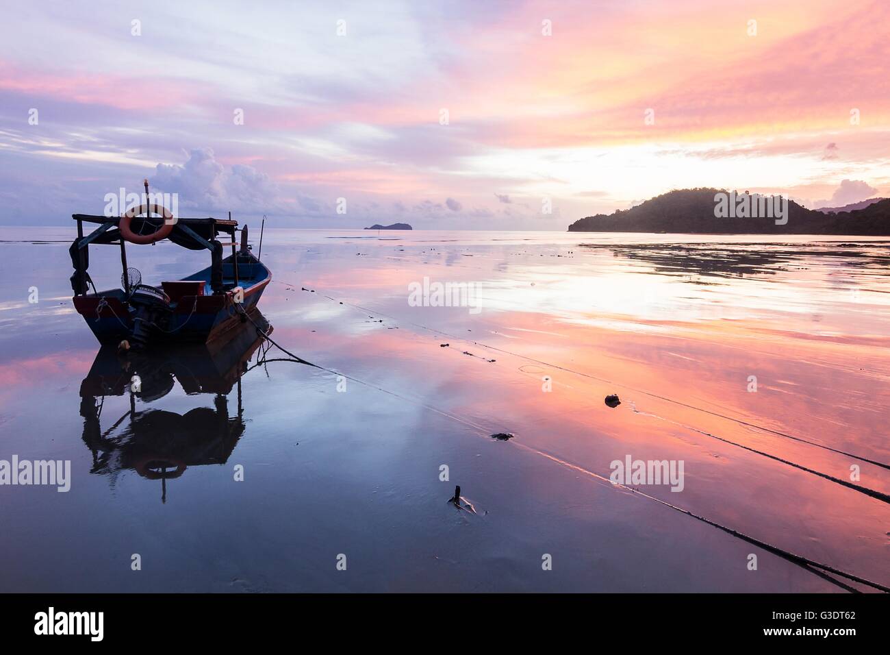 Amazing Sunrise and Sunset with Boat in George Town, Penang Malaysia ...