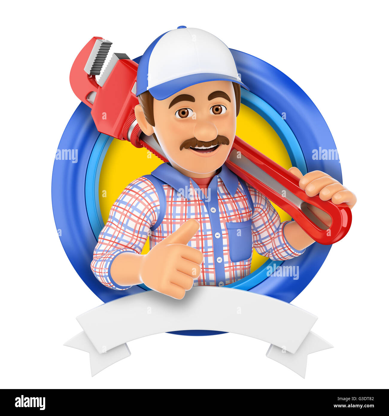 Plumber logo hi-res stock photography and images - Alamy