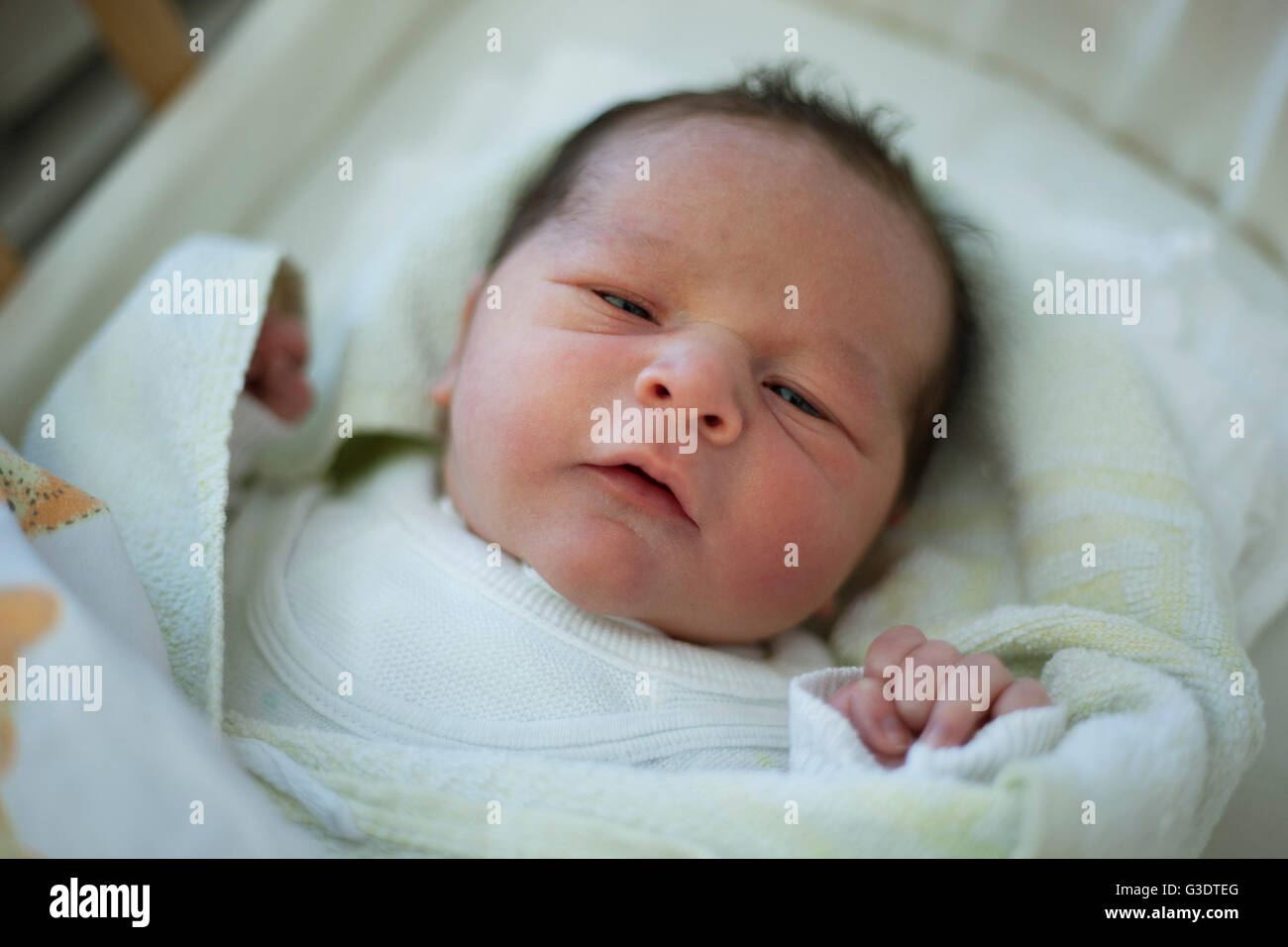 Happy newborn baby Stock Photo - Alamy
