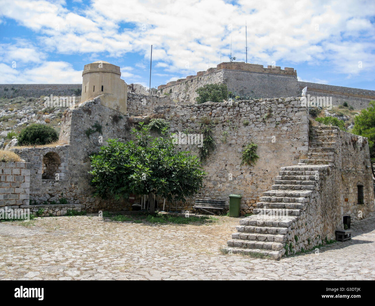 Palamidi Castle Nafplio Peloponnese, Greece Stock Photo - Alamy