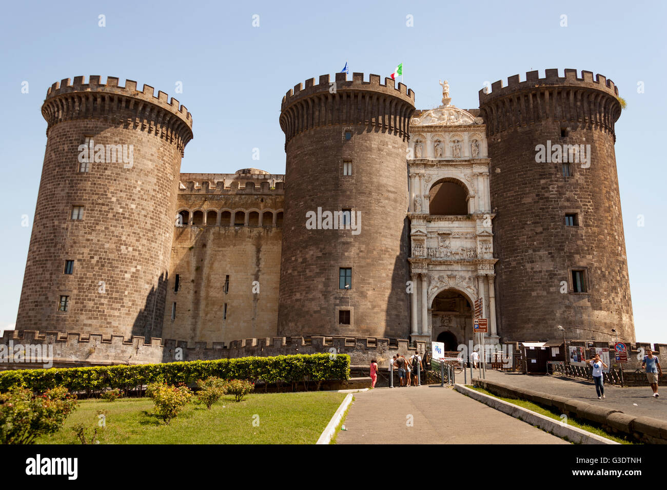Castel Nuovo, also known as Maschio Angioino, Naples, Campania, Italy ...