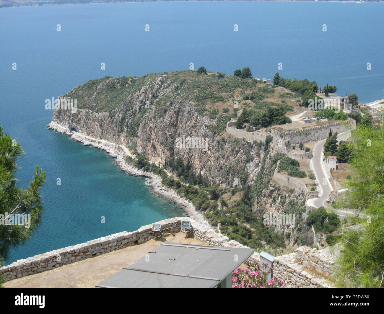Argolic Gulf Palamidi Castle Nafplio Greece Stock Photo - Alamy
