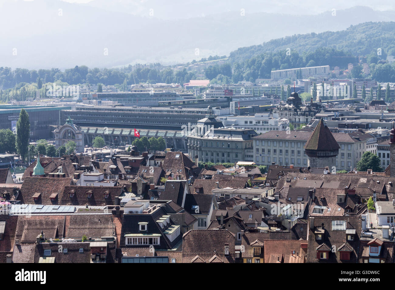Lucerne Historical Buildings Switzerland Stock Photo - Alamy