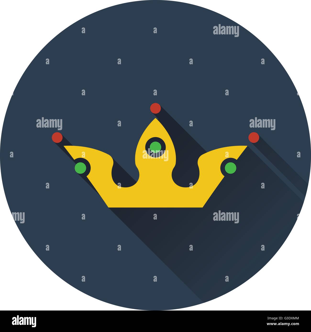 Party crown icon. Flat design. Vector illustration Stock Vector Image ...