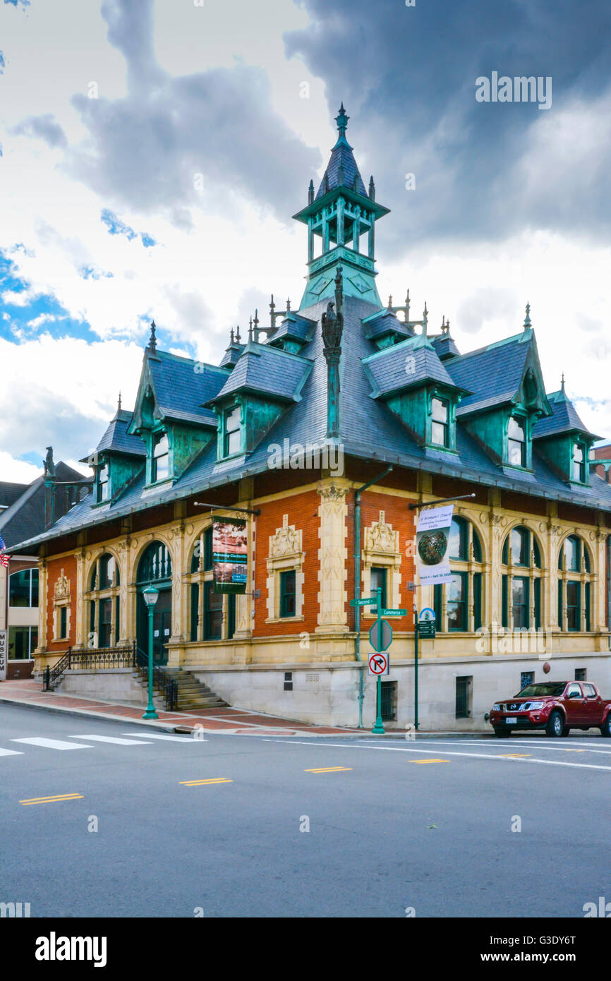 Dramatic sky and Gothic Romanesque Architecture dazzles as the Customs ...