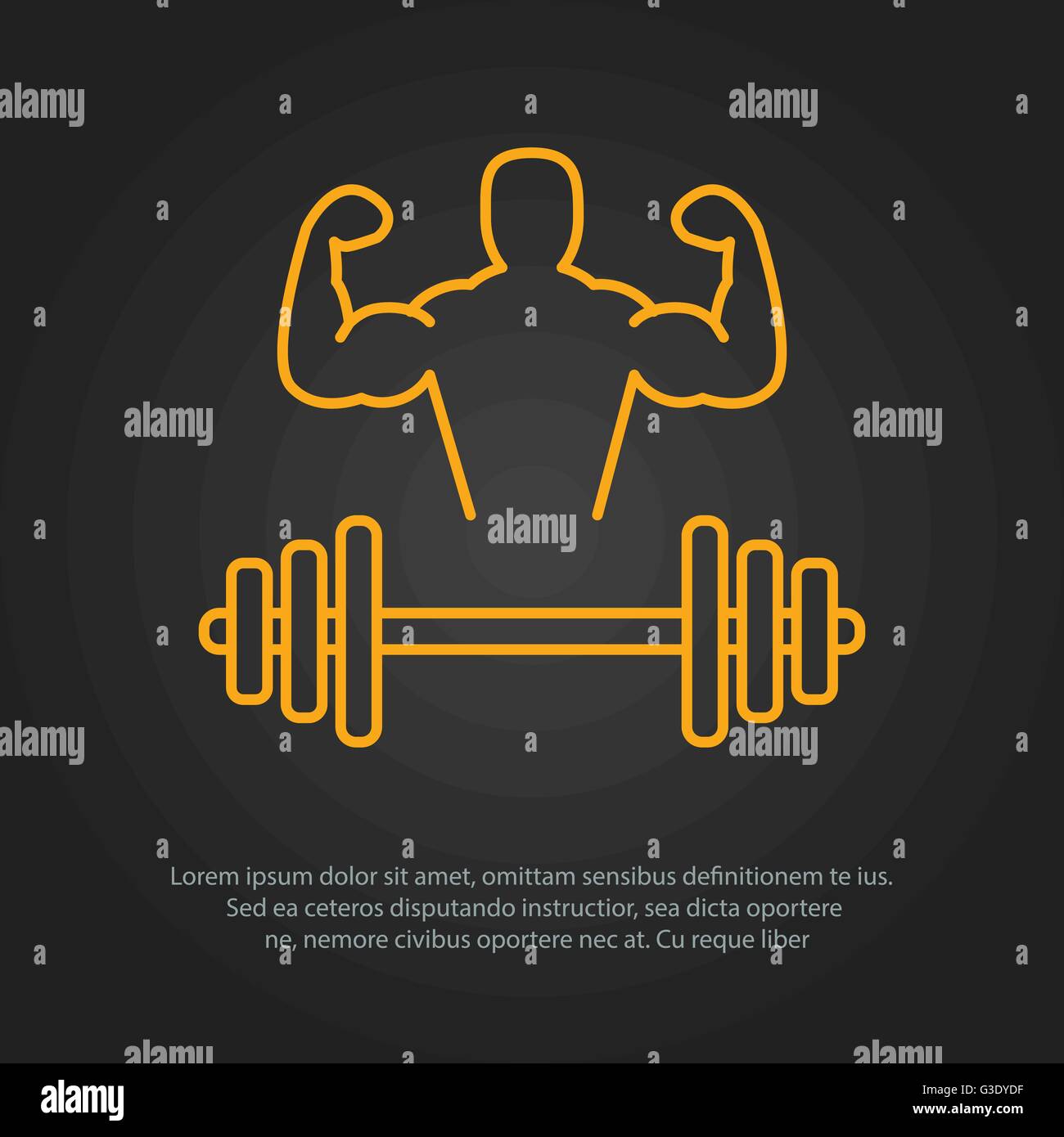 Fitness line art icon for your design Stock Vector Image & Art - Alamy