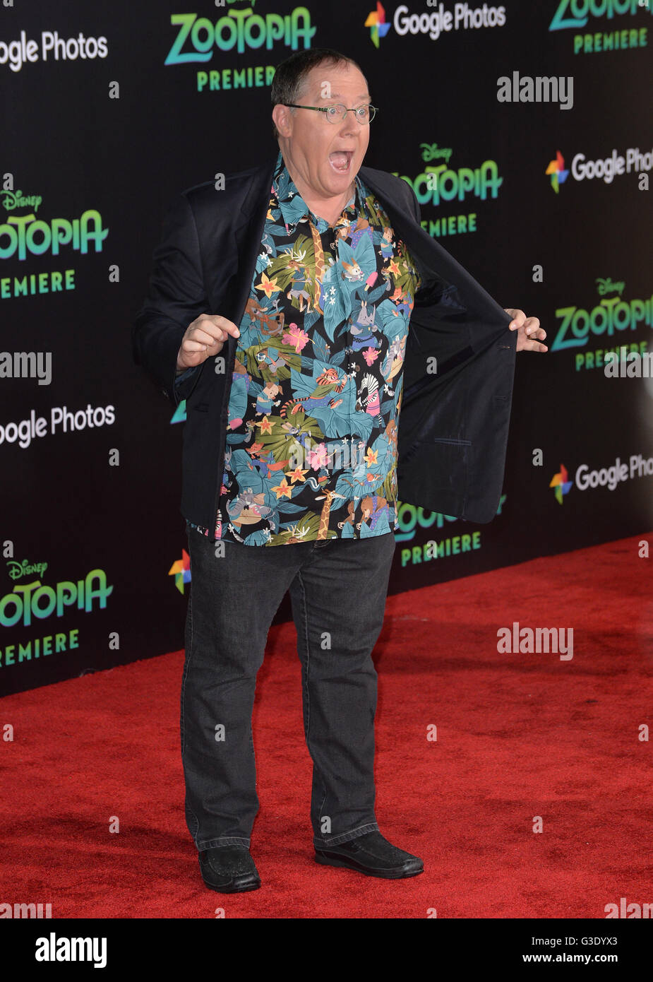 LOS ANGELES, CA - FEBRUARY 17, 2016: Pixar boss John Lasseter at the ...