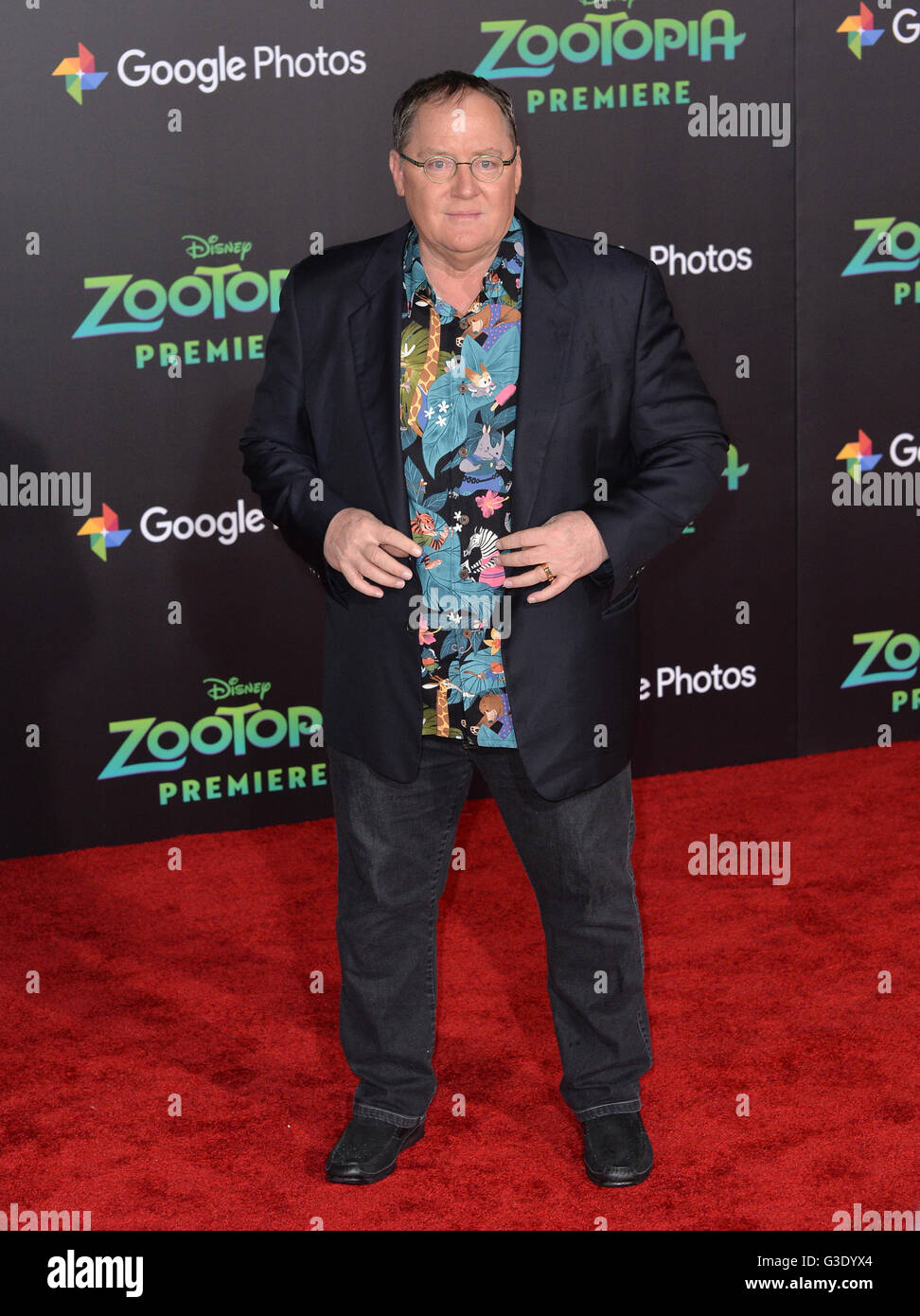 LOS ANGELES, CA - FEBRUARY 17, 2016: Pixar boss John Lasseter at the ...